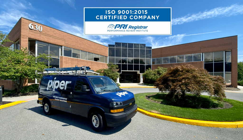 Piper Networks Achieves ISO 9001:2015 Certification - Piper